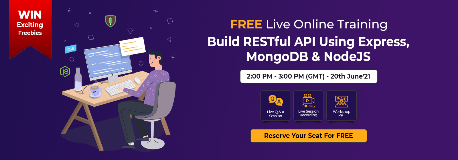 FREE Live Training- Build RESTful API Using Express, MongoDB & NodeJS
